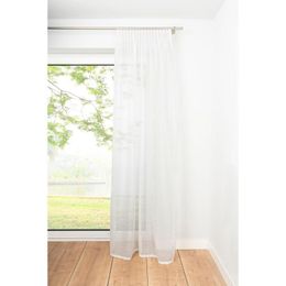 ONDECO Schlaufenschal Soft Gardinen Blickdicht Vorhang Schlafzimmer 1er Set - Weiß - 135x245 cm