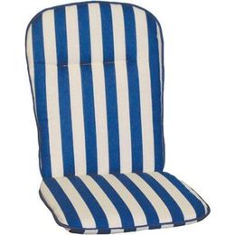 Best Sesselauflage, blau|weiß