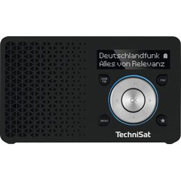 Technisat DIGITRADIO 1 UKW-Radio (UKW mit RDS, 1 W), schwarz|silberfarben