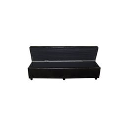 MCW Bank Sitzbank mit Aufbewahrung Arezzo XXL, Kunstleder, 180x45x45cm MVG-zertifiziert ~ schwarz