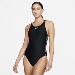 Nike Fastback einteiliger Damen-Badeanzug - Schwarz