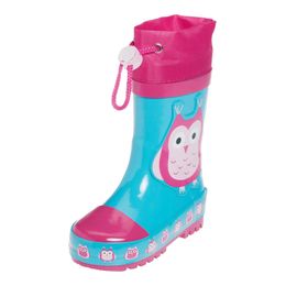 Playshoes Rubber Boots 'Eule' boy size 20.5 Blue / Light pink / Dark pink