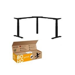 boho office® Eckschreibtisch Basic Line 90 (Tischgestell Schwarz)