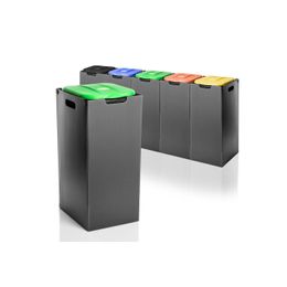 BigDean Mülltrennsystem Müllsackständer Grün 80L mit Sichtschutz Müllsackhalter Mülleimer