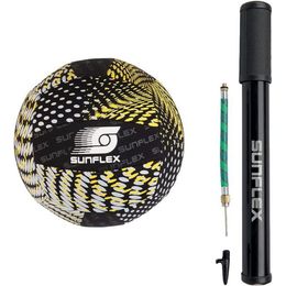 Sunflex Beachvolleyball Ball Splash Größe 5 schwarz inkl. Pumpe