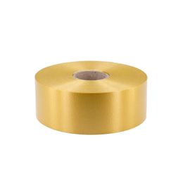 Star Geschenkband, Geschenkband Ringelband 50mm x 100m Rolle Gold