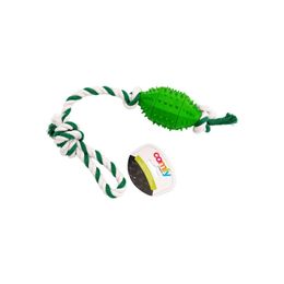 Comfy Spielknochen Hundespielzeug Zibi Ball On Cord Green
