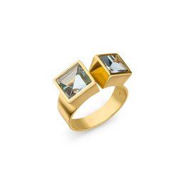 SKIELKA DESIGNSCHMUCK Goldring Aquamarin Ring "Duo" 8 ct. (Gelbgold 585)