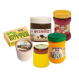 Erzi® Kaufladensortiment Erzi Kaufladenzubehoer-Set süße Brotaufstriche