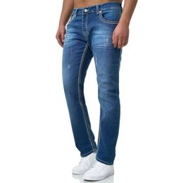 John Kayna Regular-fit-Jeans Herren Jeans Regular Fit Denim Jeanshose Herrenjeans Designer Herrenho (Jeanshose Designerjeans Bootcut