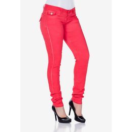 Cipo & Baxx Cipo & Baxx Slim-fit-Jeans mit figurbetontem Slim Fit-Schnitt, rot