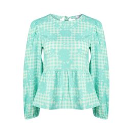 Dorothy Perkins Petite Bluse Damen Gr&ouml;&szlig;e XS jade / wei&szlig;