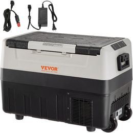 Vevor - Camping Kühlschrank 45 l Kühlbox, 12 / 24 v Rollbare Elektrische Gefrierbox 2 in 1 Doppelzone, Auto Kühlschrank Kompressor zum Warmhalten und