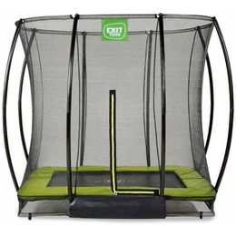 EXIT Silhouette Bodentrampolin 153x214cm mit Sicherheitsnetz - grün