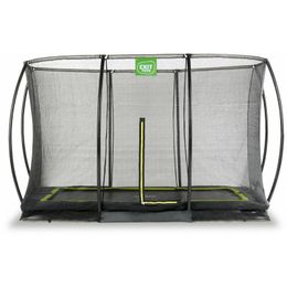 EXIT Silhouette Bodentrampolin 244x366cm mit Sicherheitsnetz - schwarz