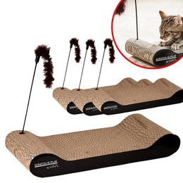 Best Direct® Katzen Kratzpappe - Kratzmatte, Pappe, Katze Scratch N Play