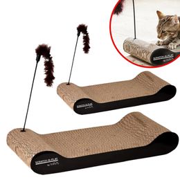 Best Direct® Katzen Kratzpappe - Kratzmatte, Pappe, Katze Scratch N Play