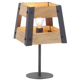 Retro Schreib Nacht Tisch Leuchte Holz Eisen Lese Lampe Schlaf Wohn Zimmer Beleuchtung