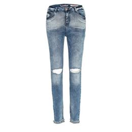 Cipo & Baxx Cipo & Baxx Slim-fit-Jeans mit coolen Cut-Outs in Hight Waist, blau