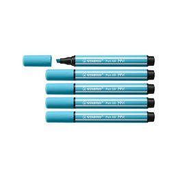 Stabilo Pen 68 MAX - Felt-tip pen with thick chisel tip - azure blue