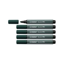 Stabilo Pen 68 MAX - Felt-tip pen with thick chisel tip - earth green