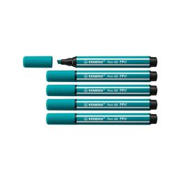 Stabilo Pen 68 MAX - Felt-tip pen with thick chisel tip - turquoise blue