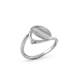 Vivance Fingerring »Silber 925 rhodiniert Zirkonia« weiß 058 (18,5) Ring aus 925 Sterling Silber rhodiniert