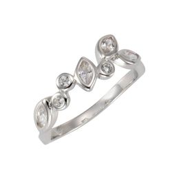 ZEEme Fingerring »925/- Sterling Silber rhod. Zirkonia« weiß 058 (18,5) Sehr edles Erscheinungsbild