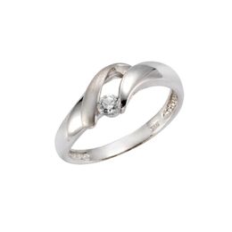 Vivance Fingerring »Silber 925 Zirkonia weiß« weiß 060 (19,1) Eleganter Damenring aus 925 Silber rhodiniert