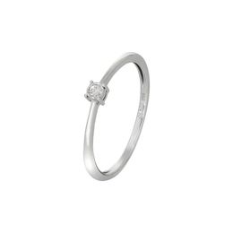 Diamonds by Ellen K. Fingerring »Gold 585 Brillant 0, 035ct.« weiß 018 (57,0) Edler Diamant Ring aus echtem 585 Weißgold
