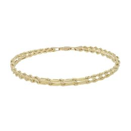 Vivance Armband &raquo;Kordel&laquo; Gelbgold 375 klassisches Kordelarmband