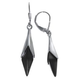 Vivance Damen Paar Ohrh&auml;nger &raquo;925/- Sterling Silber synth. Onyx&laquo; wei&szlig;