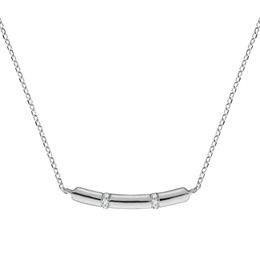 Vivance Collierkettchen wei&szlig; 42/45cm Elegantes Collier aus feinstem 375 Gold gefertigt