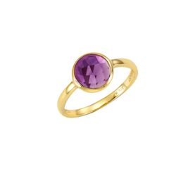 Celesta Fingerring »375 Gold mit Amethyst« gelb 060 (19,1) Modernes Design
