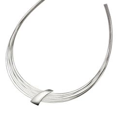 Vivance Collierkettchen »925/- Sterling Silber rhodiniert + Stahl« weiß 44+5cm Sehr edles Erscheinungsbild