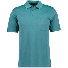 Ragman Poloshirt Smaragd Leichte Baumwollmischung