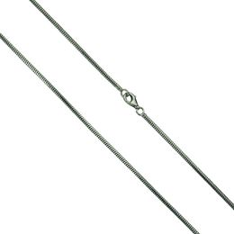 Vivance Collierkettchen »925/- Silber rhod. Schlangenk. diamantiert« weiß 50cm Klassiches Collier mit Karabiner-Verschluss