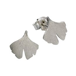 Vivance Paar Ohrstecker »925/- Sterling Silber rhodiniert Ginkgo« weiß one-size Feine Ohrstecker aus 925/- Sterling Silber rhodiniert