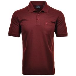 Ragman Poloshirt Rot Leichte Baumwollmischung