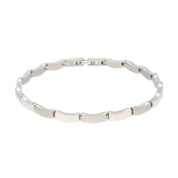 TITANIA Gliederarmband &raquo;Titanarmband&laquo; titanfarben Titan Armband mit verdecktem Verschluss
