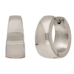 TITANIA Damen TITANIA Paar Creolen &raquo;Titancreolen&laquo; grau