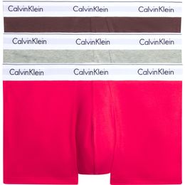 Calvin Klein Pants kurz, 3er Pack, Logo-Bund, für Herren, braun, M