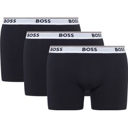 BOSS Pants, 3er-Pack, Logo-Bund, uni, für Herren, schwarz, S