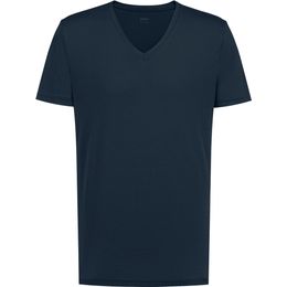 Mey T-Shirt, V-Ausschnitt, für Herren, blau, M