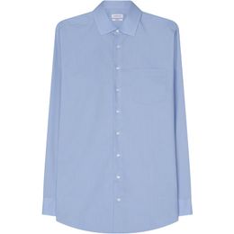 Seidensticker Businesshemd, Brusttasche, Regular-Fit, bügelfrei, für Herren, blau, 45