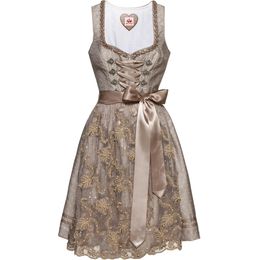 Spieth & Wensky Spieth & Wensky® Dirndl, 2-teilig, Spitze, für Damen, braun, 38