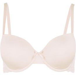 s.Oliver Schalen-BH, Spitze, Schleifchen, für Damen, beige, 80D