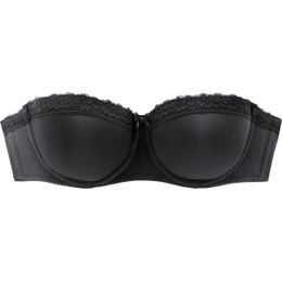 s.Oliver Schalen-BH, abnehmbare Multioptions-Träger, Spitze, nahtlose Cups, für Damen, schwarz, 70D