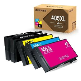 STAROVER 5er 405 XL Multipack Kompatible für Epson 405XL Tintenpatrone (epson workforce pro WF-3820 3825 4820 4825 4830 DWF