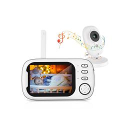 DOPWii Babyphone Babyphone mit Kamera 3.5"LCD Bildschirm 360° Blickwinkel